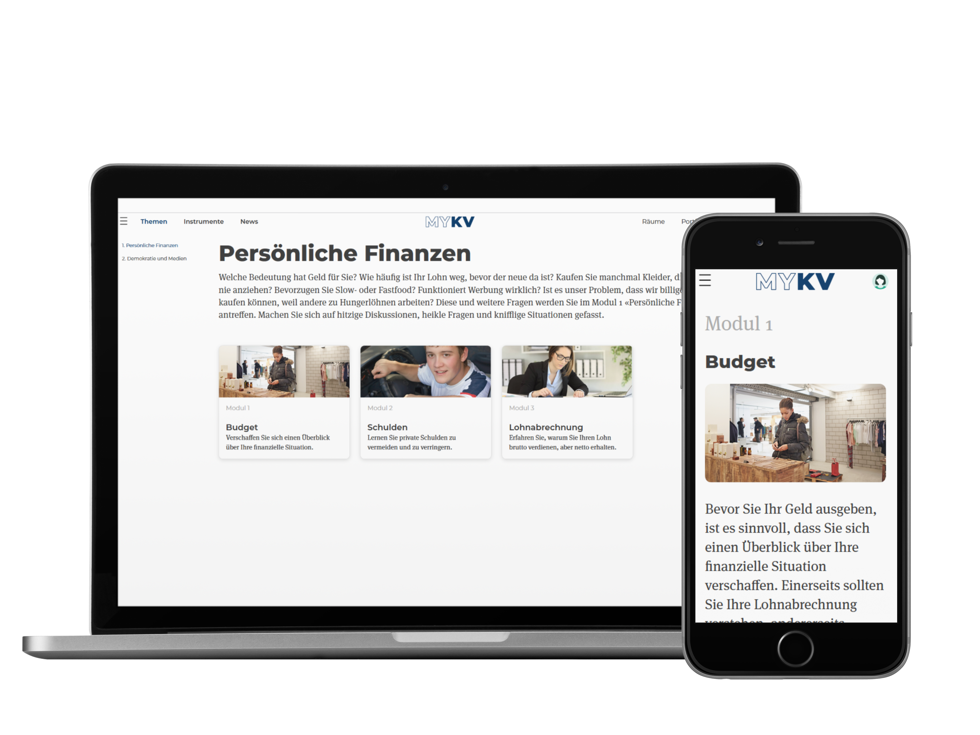myKV für Lernende, Option Finanzen | hep Verlag